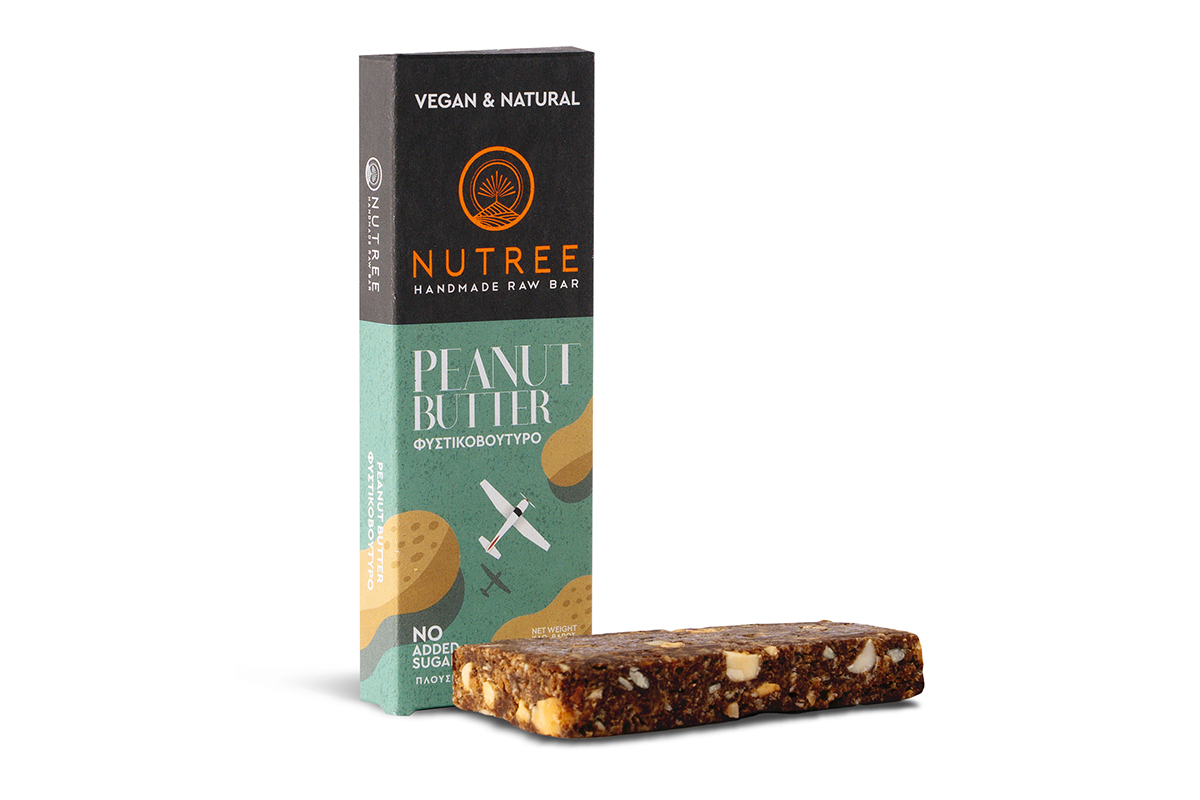 Μπάρα Ενέργειας Φυστικοβούτυρο Nutree - Ghoinos | Organic Store